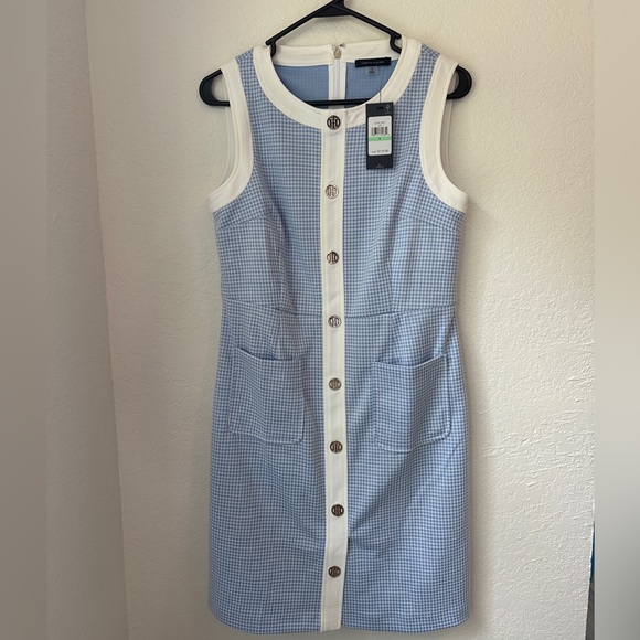 Tommy Hilfiger | Dresses | Tommy Hilfiger Blue Ginghamesque Dress ...